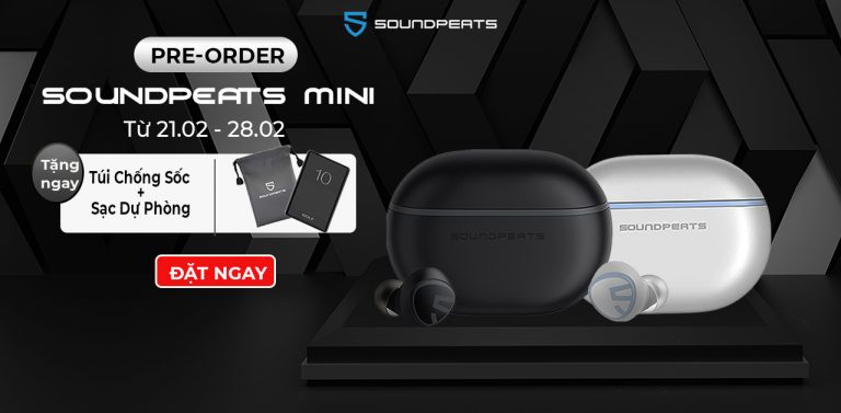 Tai Nghe Bluetooth Earbuds SoundPeats Mac Bluetooth V5.0 - Chính hãng